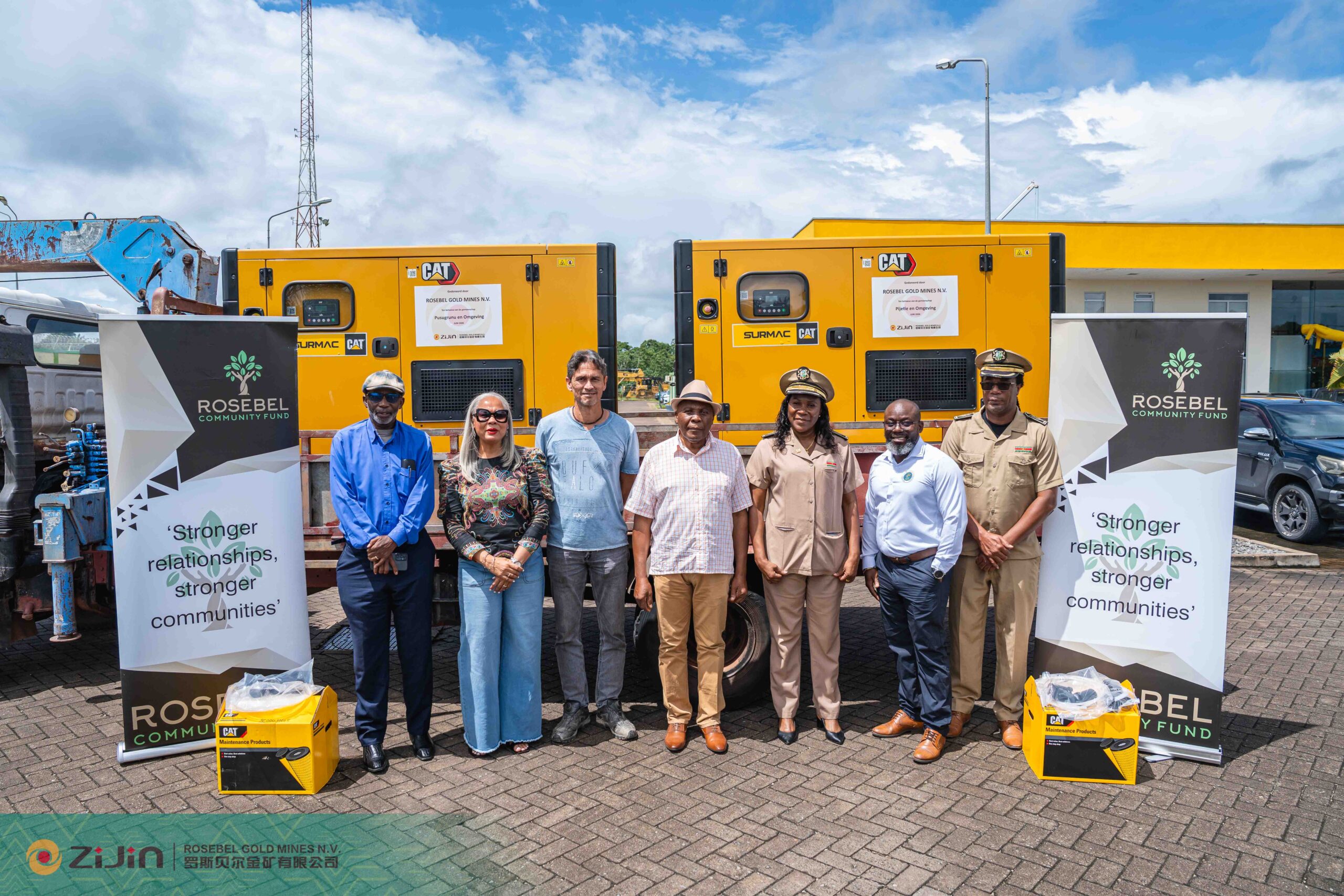 Zijin Rosebel Gold Mines Donates Generators to Strengthen Electricity ...
